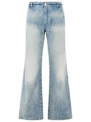 Amiri Boot Cut Light Wash Denim Jeans