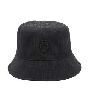 MARINE SERRE Recycled Moire Bucket Hat - Black