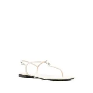 GIUSEPPE ZANOTTI Embellished Flat Sandals Neutrals - Cream