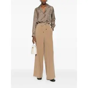 Max Mara Silk Wide Leg Trousers