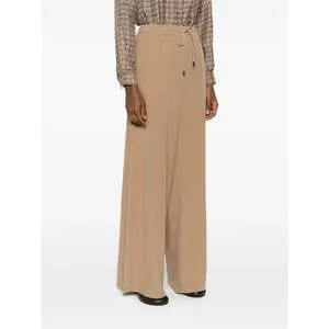 Max Mara Silk Wide Leg Trousers