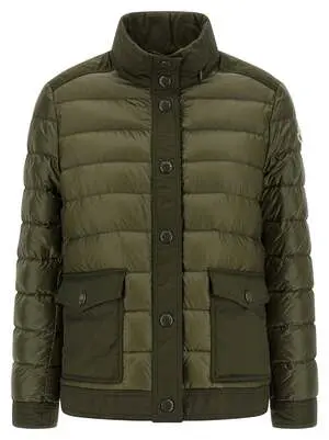 Moncler Origan Quilted Down Jacket With Removable Hood