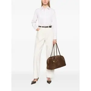 Max Mara Pale Rose Striped Cotton Shirt