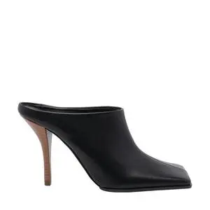 Alaïa Square Toe Leather Mules