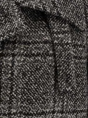 Balenciaga Wool Coat With Removable Belt - Multicolor