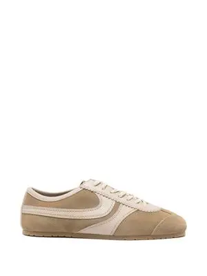 Dries Van Noten Suede And Leather Trimmed Sneakers - Multicolor