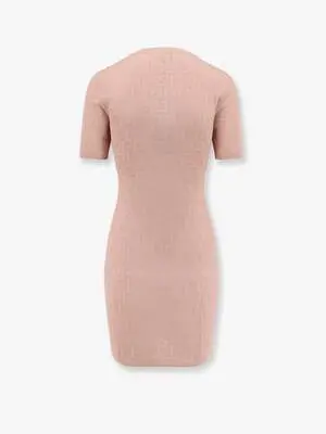 Fendi Ff Monogram Knit Dress - Multicolor