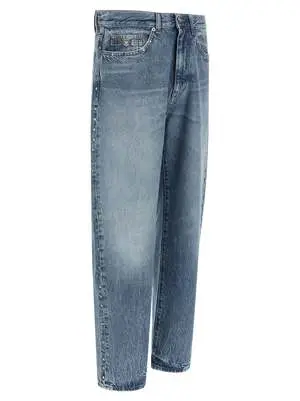 Versace Studded Straight Leg Jeans - Blue