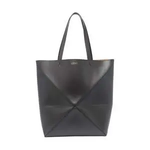 Loewe Calf Leather Tote Bag - Gray