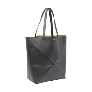 Loewe Calf Leather Tote Bag - Gray