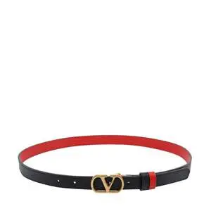Valentino Garavani Vlogo Signature Reversible Belt - Black