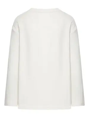 Max Mara Crewneck Cotton Sweatshirt - Multicolor