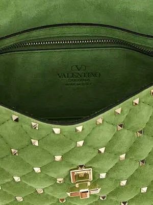 Valentino Garavani Rockstud Spike Shoulder Bag - Green