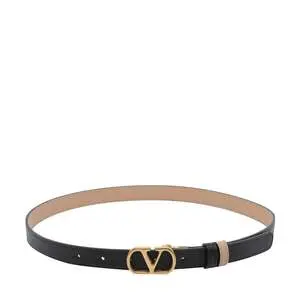 Valentino Garavani Vlogo Signature Reversible Belt - Black