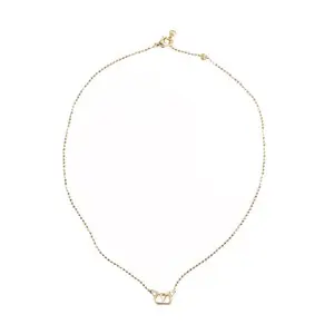 Valentino Garavani Ovalette Necklace With Crystals - Gold