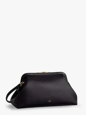 Celine Doctor Leather Shoulder Bag - Black