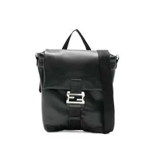 Fendi Leather Shoulder Bag - Black