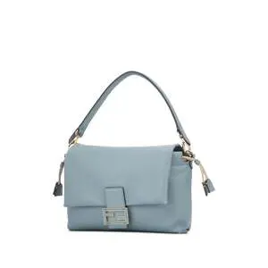 Fendi Light Nappa Leather Shoulder Bag - Blue