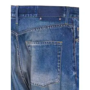 GOLDEN GOOSE Journey Boyfriend Pants - Blue