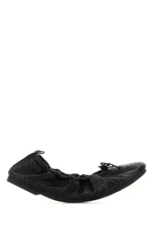 Burberry Leather Ballerinas - Black