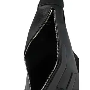 Fendi Leather Embossed Logo Backpack
