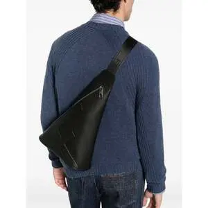 Fendi Leather Embossed Logo Backpack