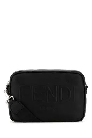 Fendi Leather Camera Case Crossbody Bag - Black