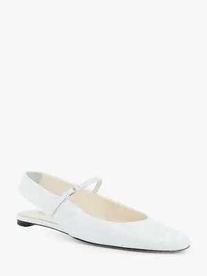 TOTEME Leather Ballet Flats With Buckle Strap - Multicolor