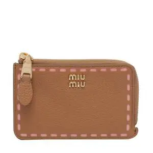 Miu Miu Envelope Cards Holder - Brown