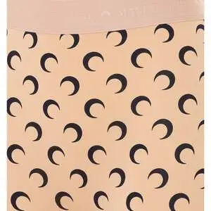 MARINE SERRE Recycled Moon Jersey Stirrup Leggings - Cream