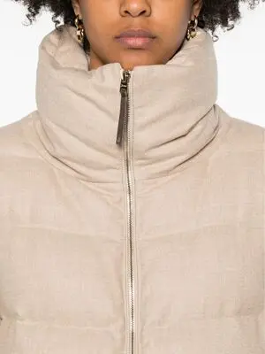 Herno Quilted High Neck Down Jacket - Multicolor