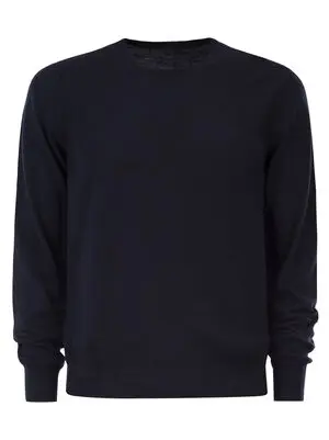 Kiton Kiton Long-Sleeved Wool Crew Neck Jumper Multicolor