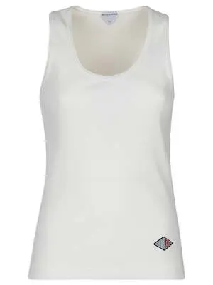 Bottega Veneta Compact Cotton Ribbed Jersey Tank Top - Multicolor