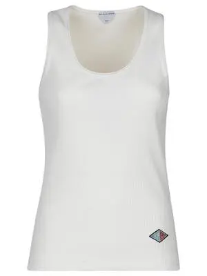 Bottega Veneta BOTTEGA VENETA Compact Cotton Ribbed Jersey Tank Top Multicolor