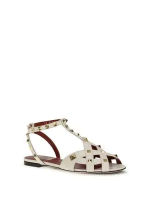 Valentino Garavani Studded Leather Sandals - Multicolor