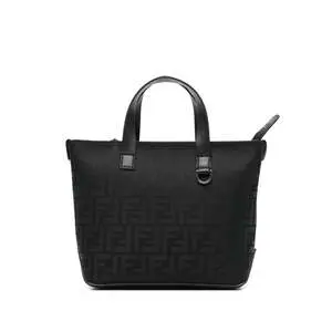 Fendi Monogrammed Tote Bag - Black