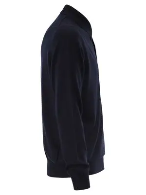 Kiton Long-sleeved Wool Polo Shirt