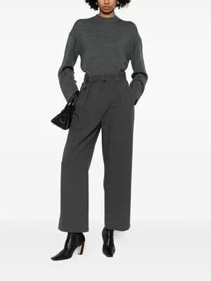 Max Mara Crew Neck Sweater In Cashmere Wool