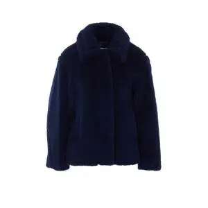 Max Mara Teddy Effect Jacket - Blue