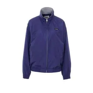 Miu Miu Popeline Blouson With Logo - Blue