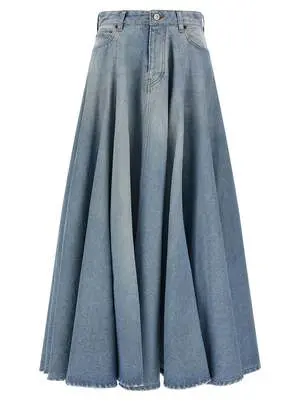 Balenciaga Contrast Stitching Skirts