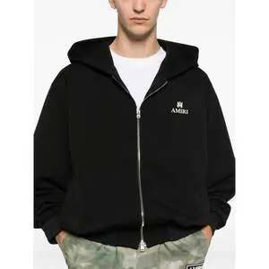 Amiri Logo Detail Zip-up Hoodie