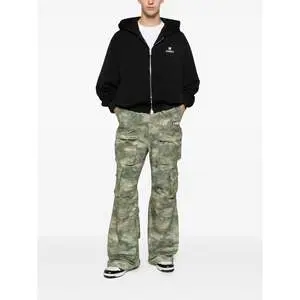 Amiri Logo Detail Zip-up Hoodie