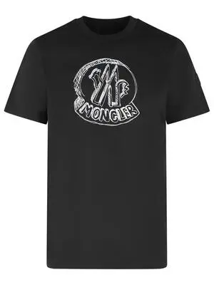 Moncler Cotton T-shirt - Black
