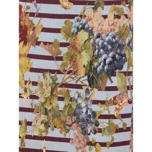 JEAN PAUL GAULTIER Striped Grape Printed Long Dress
