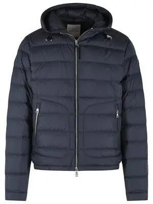 Moncler Sestriere' Hooded Down Jacket - Blue