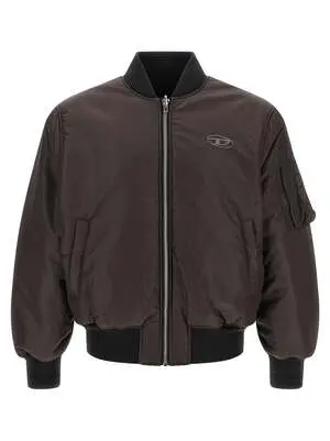 DIESEL® W-type-d1" Reversible Bomber Jacket - Black