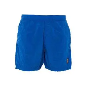 Stone Island Nylon Metal Econyl Logo Swimwear Shorts - Blue