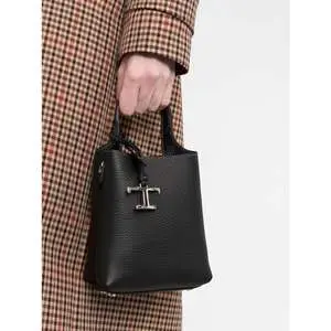 TOD'S Calfskin Tote Bag With Magnetic Fastening