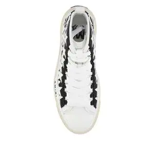 Amiri Star Motif High-top Canvas Trainers - Black